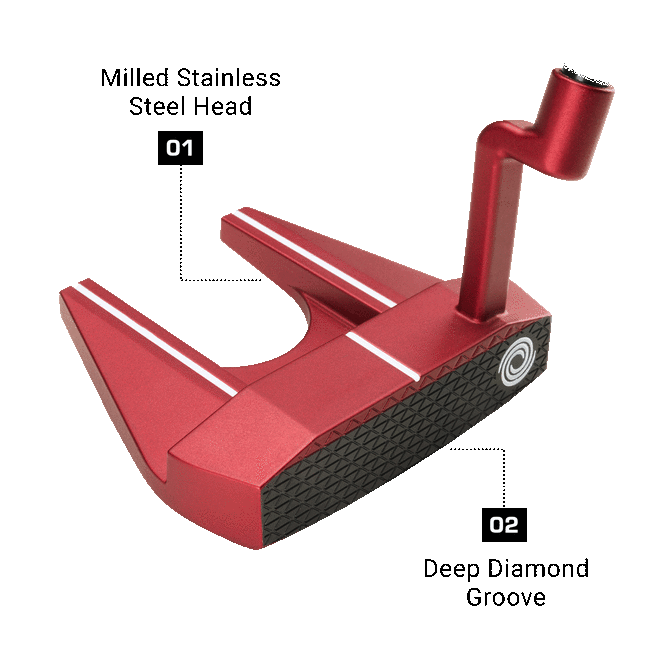 Red Milled Seven X Putter